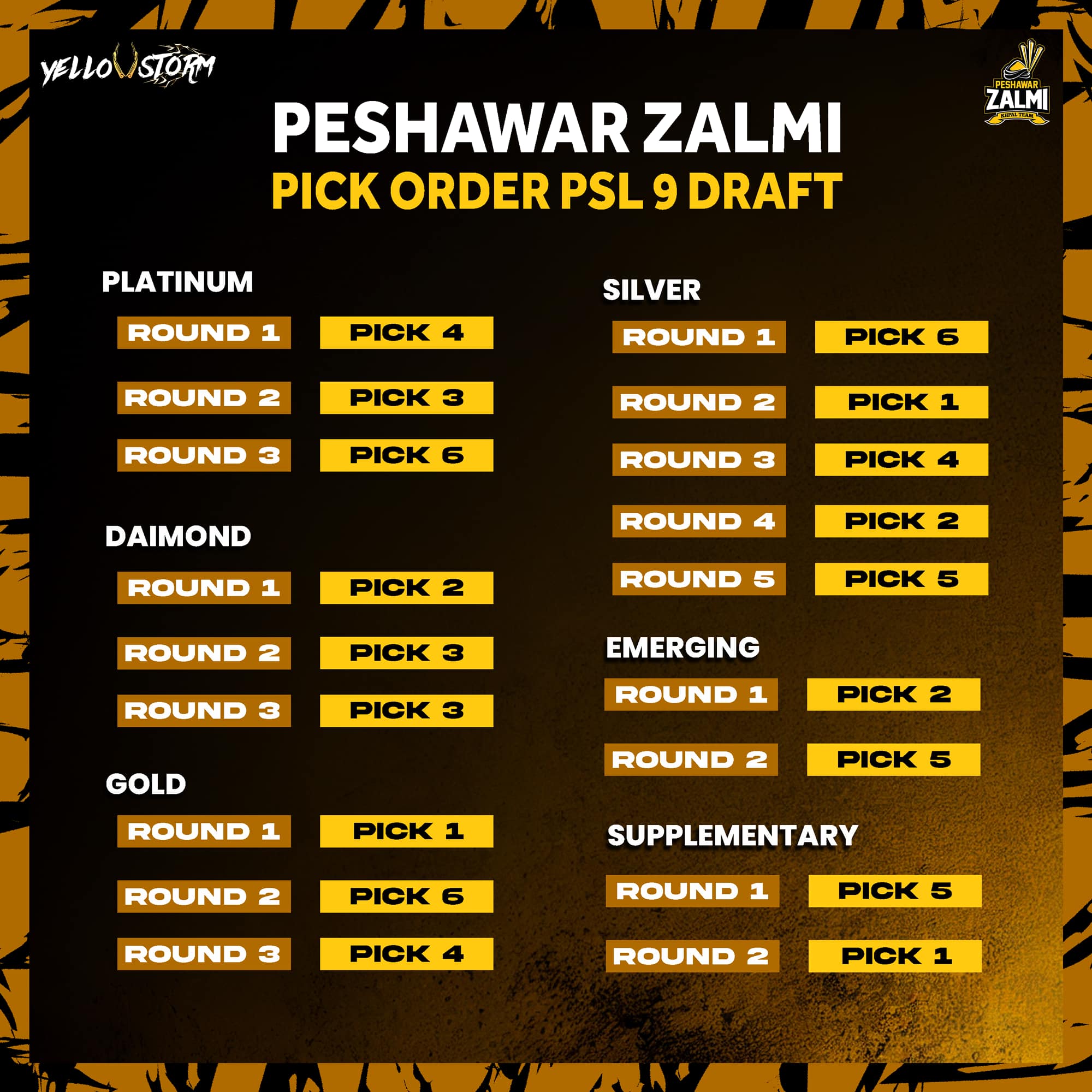 Peshawar Zalmi Squad 2024 & Matches Schedule
