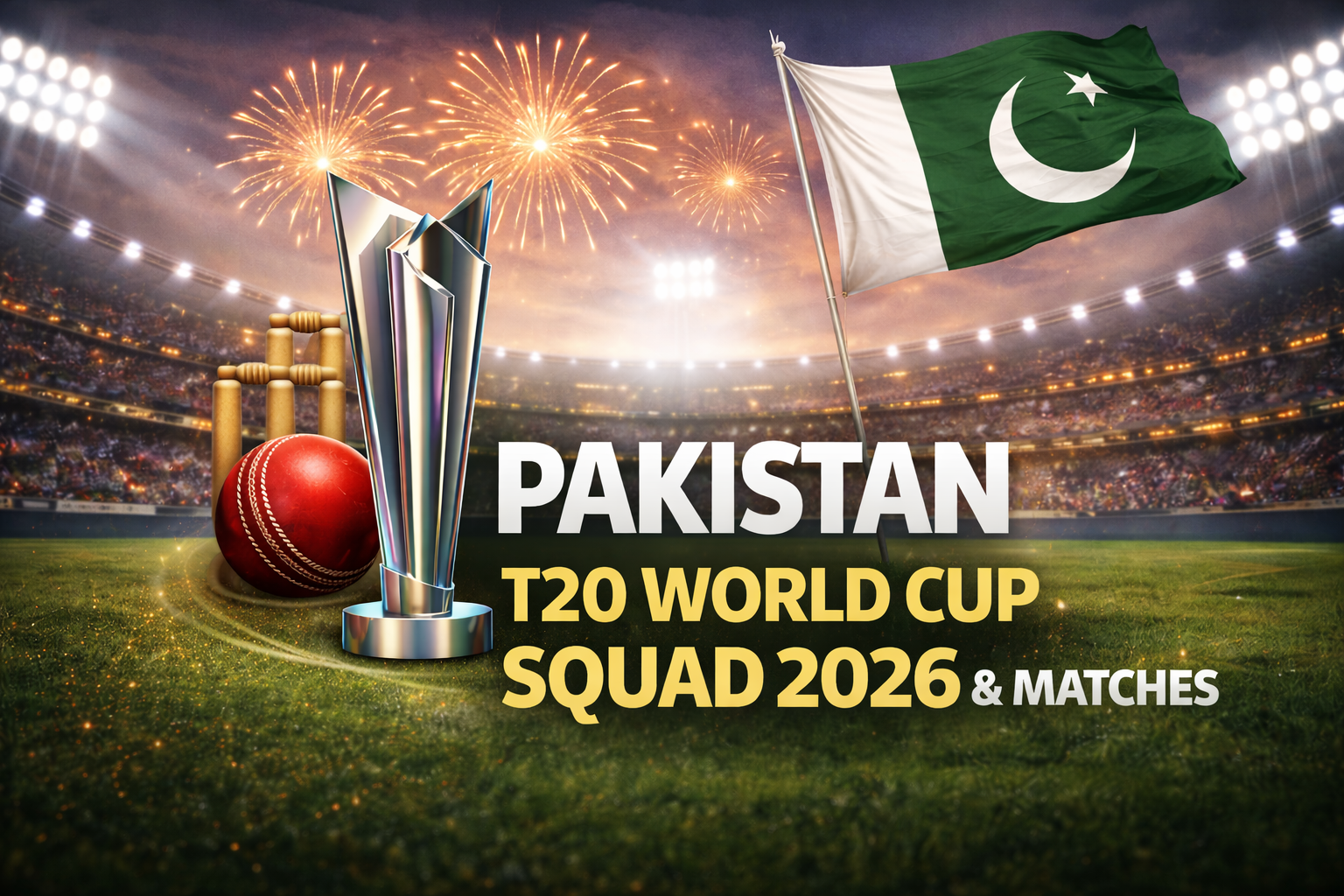 Pakistan T20 World Cup Squad 2026 & Matches Schedule